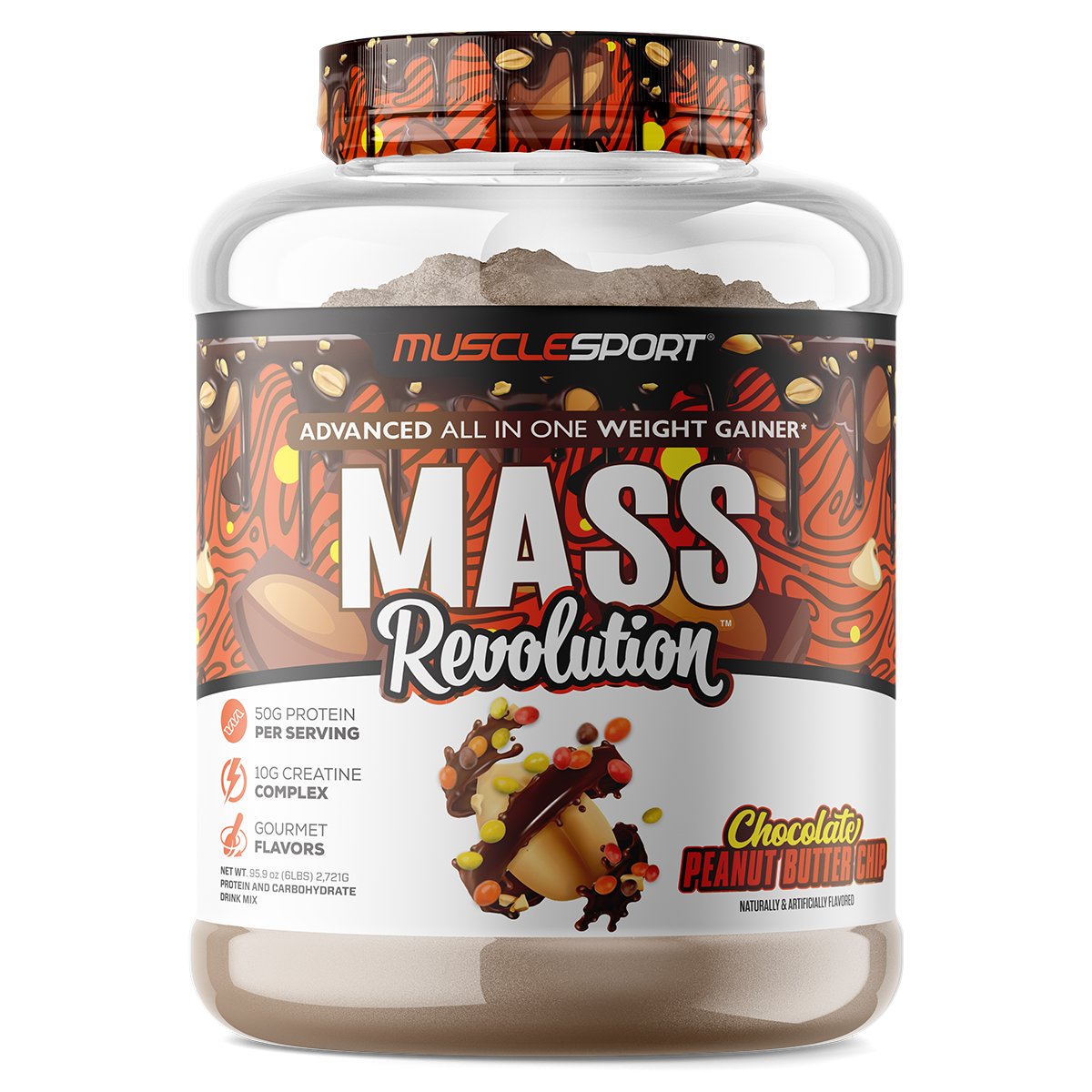 MuscleSport Mass Revolution – High-Calorie Mass Gainer – Iron Body ...